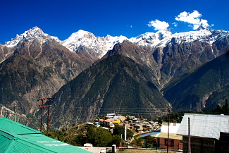 Kalpa village near Kinnaur Kailash district of Himachal Pradesh